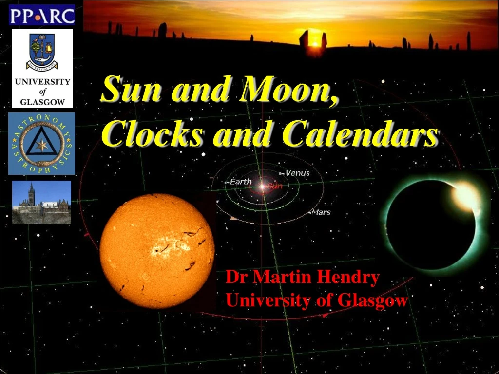 PPT - Sun and Moon, Clocks and Calendars PowerPoint Presentation, free ...