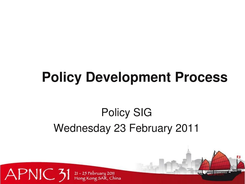 PPT - Policy Development Process PowerPoint Presentation, free download ...