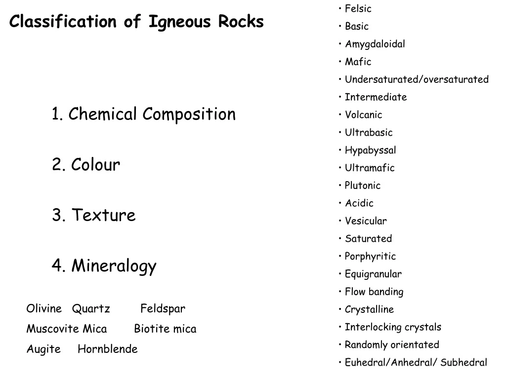 PPT - Classification of Igneous Rocks PowerPoint Presentation, free ...