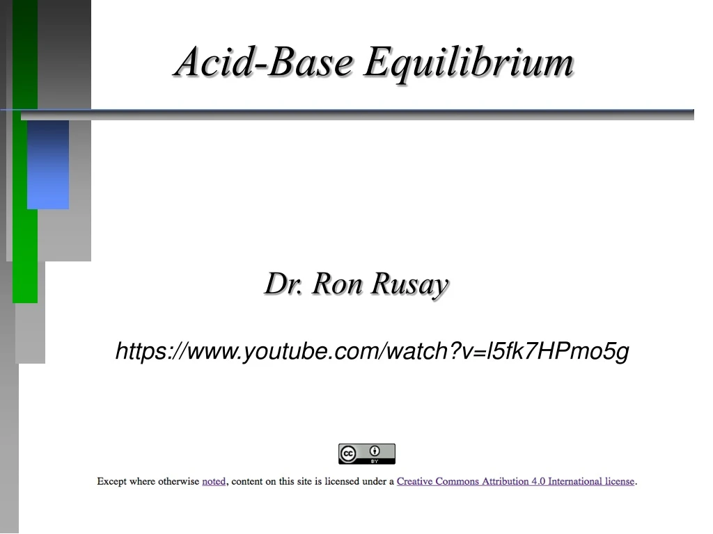 PPT - Acid-Base Equilibrium PowerPoint Presentation, free download - ID ...