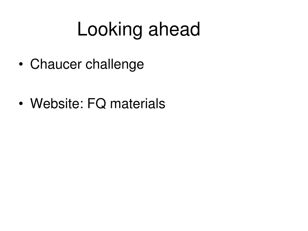 PPT - Looking ahead PowerPoint Presentation, free download - ID:9225499