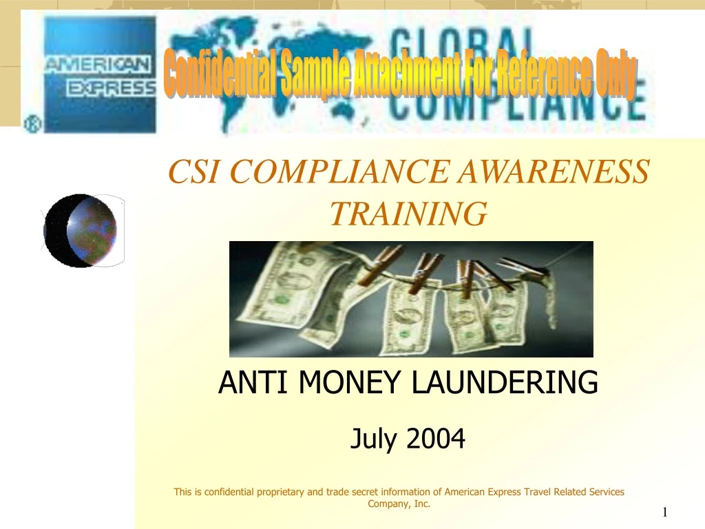 PPT - CSI COMPLIANCE AWARENESS TRAINING PowerPoint Presentation, free ...