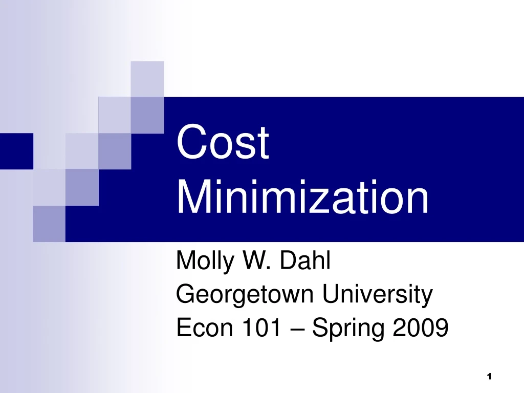 PPT - Cost Minimization PowerPoint Presentation, free download - ID:9228889