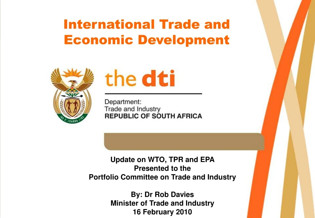 PPT - International Trade and Economic Development PowerPoint ...