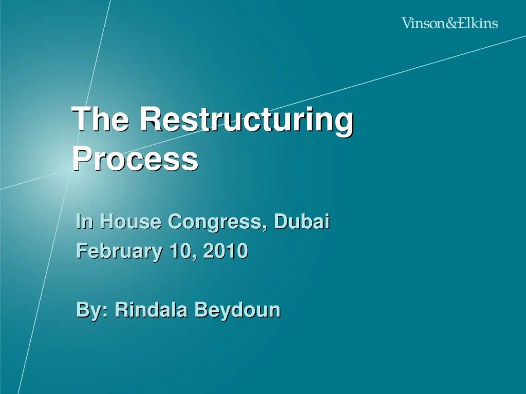 PPT - The Restructuring Process PowerPoint Presentation, free download ...