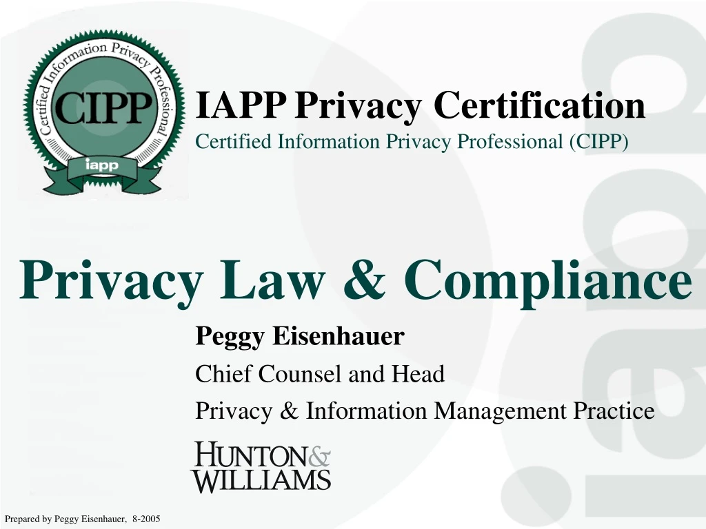 PPT - IAPP Privacy Certification PowerPoint Presentation, free download ...