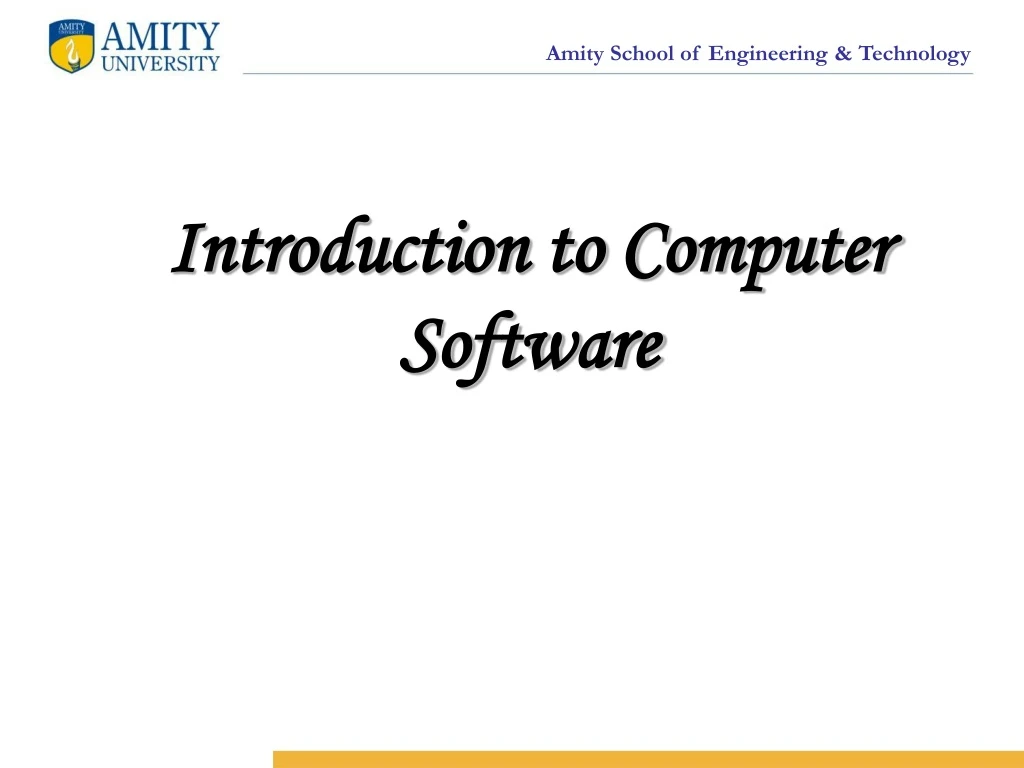 PPT - Introduction to Computer Software PowerPoint Presentation, free ...