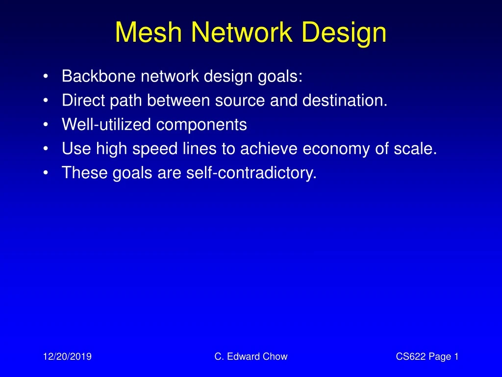 PPT - Mesh Network Design PowerPoint Presentation, free download - ID ...