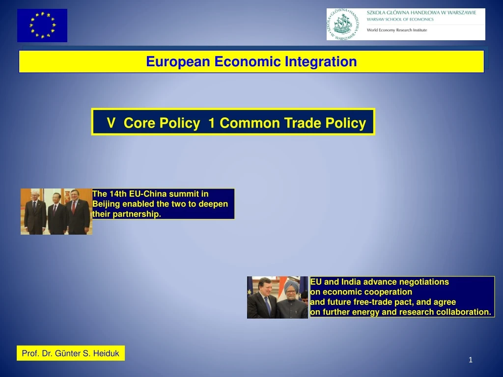 PPT - European Economic Integration PowerPoint Presentation, free ...