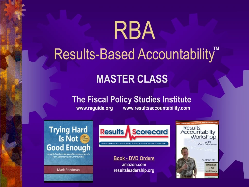 PPT - RBA Results-Based Accountability PowerPoint Presentation, free ...