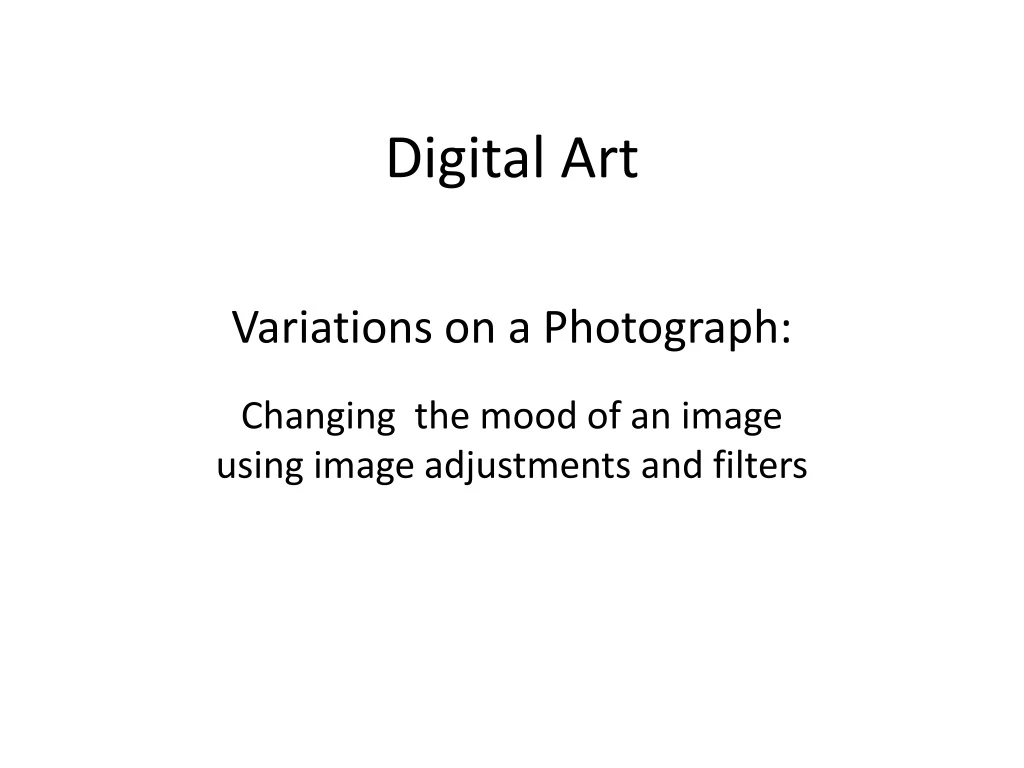 PPT - Digital Art PowerPoint Presentation, free download - ID:9231331