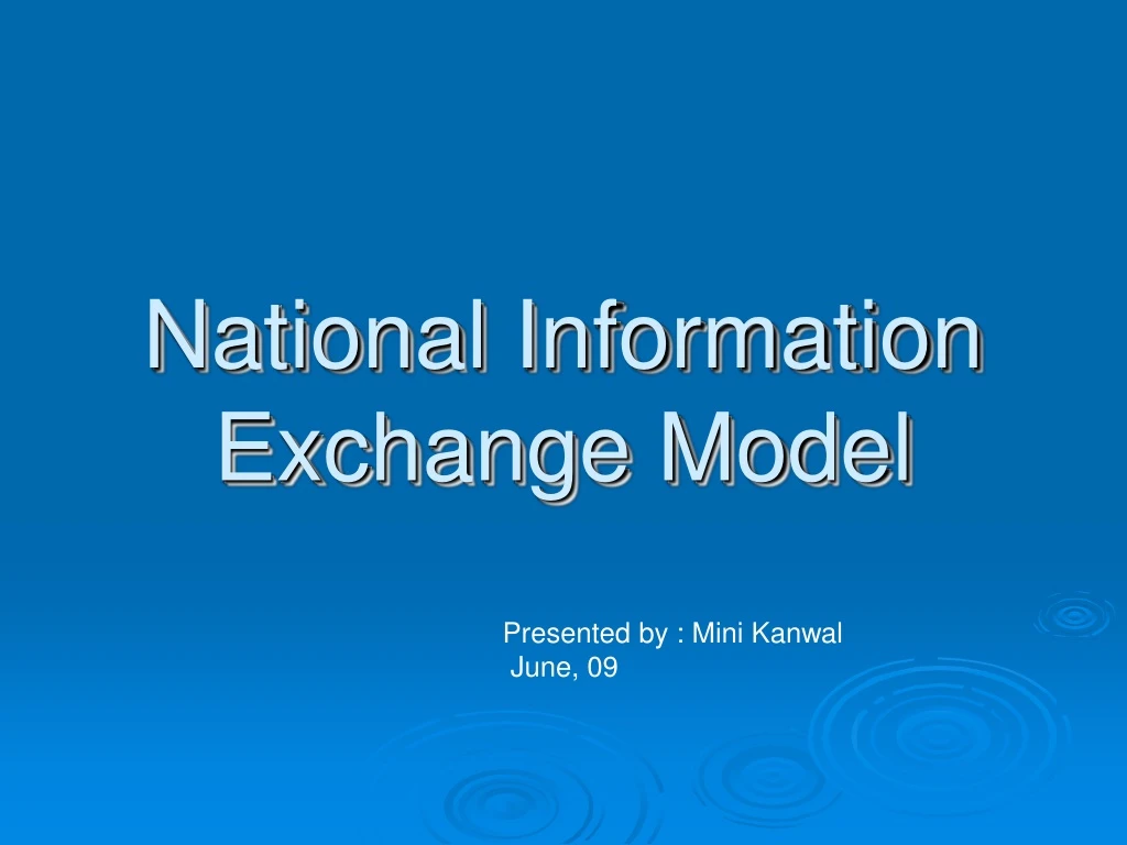 PPT - National Information Exchange Model PowerPoint Presentation, free ...