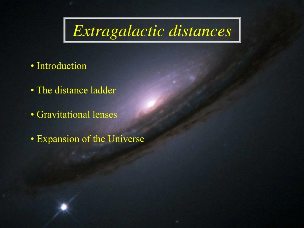 PPT - Extragalactic distances PowerPoint Presentation, free download ...