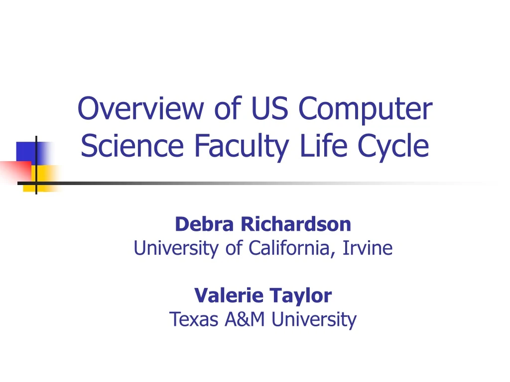 PPT - Overview of US Computer Science Faculty Life Cycle PowerPoint ...