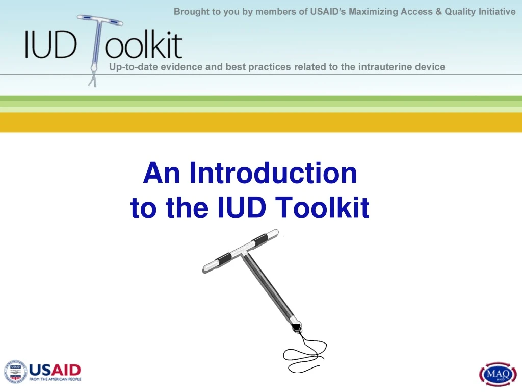 PPT - An Introduction to the IUD Toolkit PowerPoint Presentation, free ...