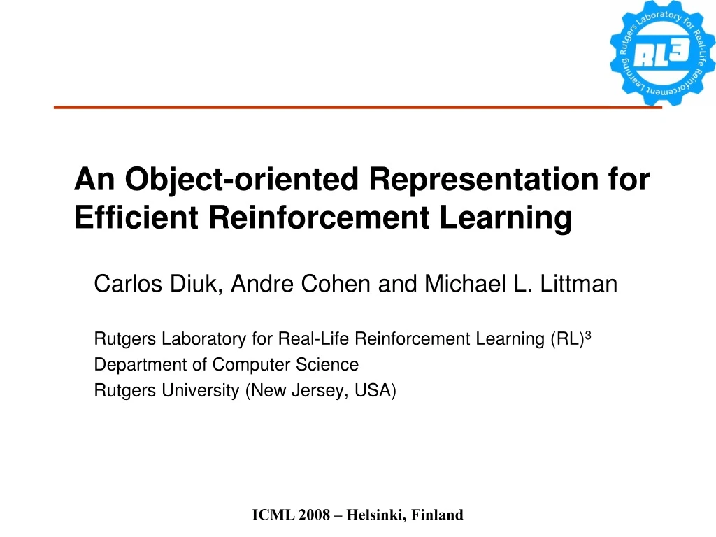 Ppt An Object Oriented Representation For Efficient Reinforcement Learning Powerpoint