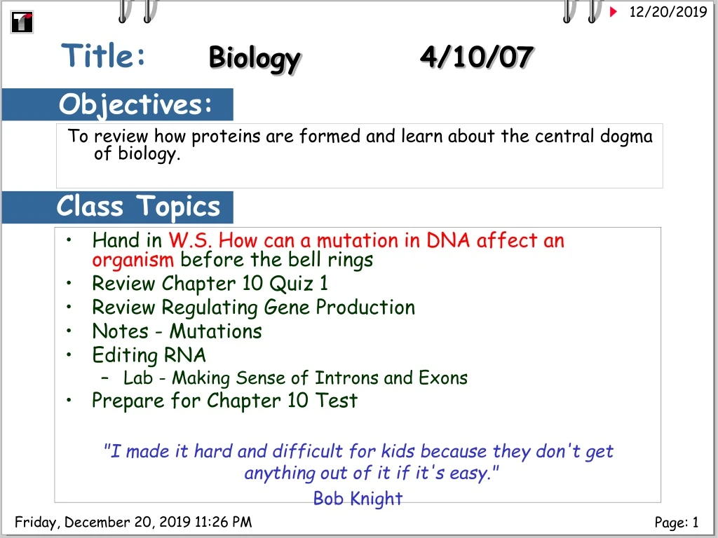 PPT - Class Topics PowerPoint Presentation, free download - ID:9235897