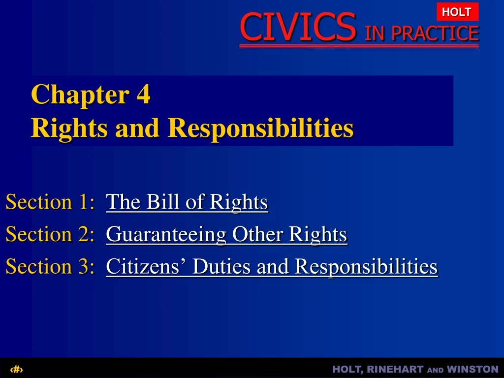 PPT - Chapter 4 Rights and Responsibilities PowerPoint Presentation ...