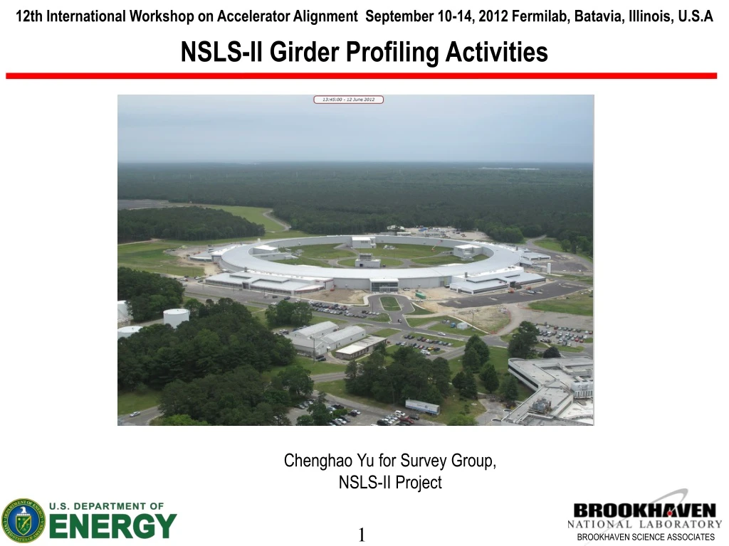PPT - NSLS-II Girder Profiling Activities PowerPoint Presentation, free ...