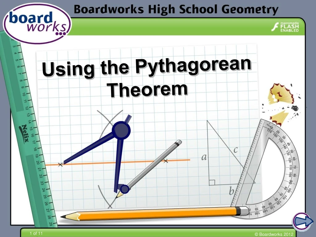 PPT - Using the Pythagorean Theorem PowerPoint Presentation, free ...