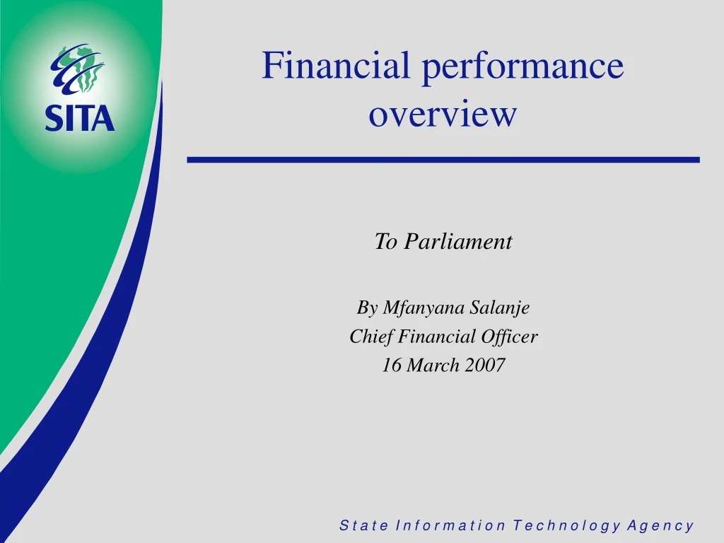 PPT - Financial performance overview PowerPoint Presentation, free ...