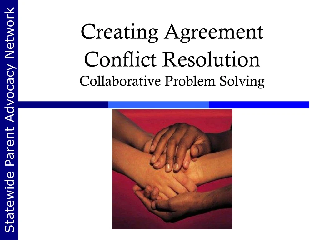 PPT - Creating Agreement Conflict Resolution Collaborative Problem ...