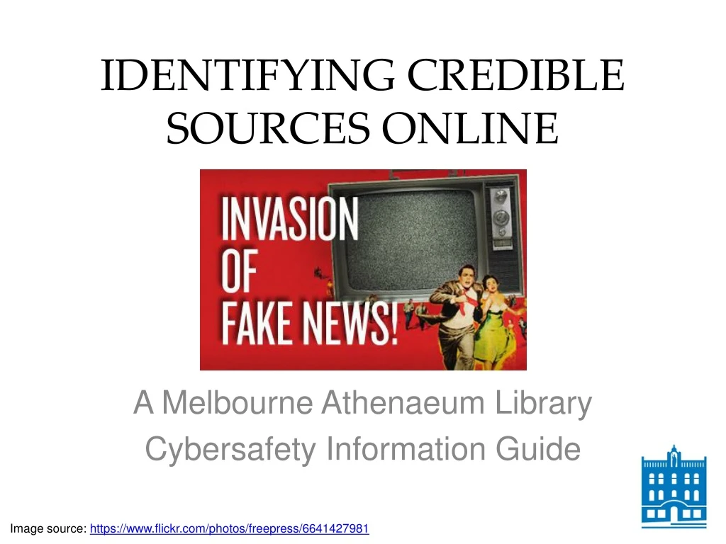 PPT - IDENTIFYING CREDIBLE SOURCES ONLINE PowerPoint Presentation, free ... PPT - IDENTIFYING CREDIBLE SOURCES ONLINE PowerPoint Presentation, free ...