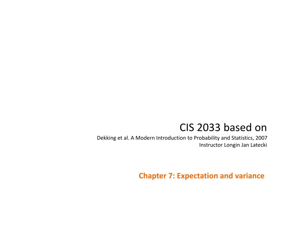 PPT - Chapter 7: Expectation and variance PowerPoint Presentation, free ... PPT - Chapter 7: Expectation and variance PowerPoint Presentation, free ...