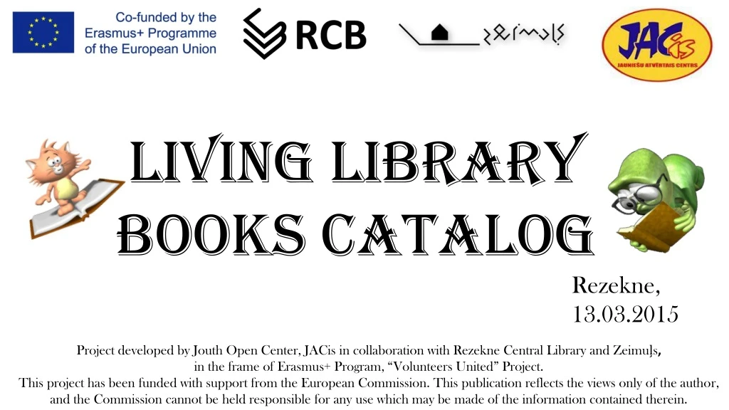 PPT - LIVING LIBRARY BOOKS CATALOG PowerPoint Presentation, free ...