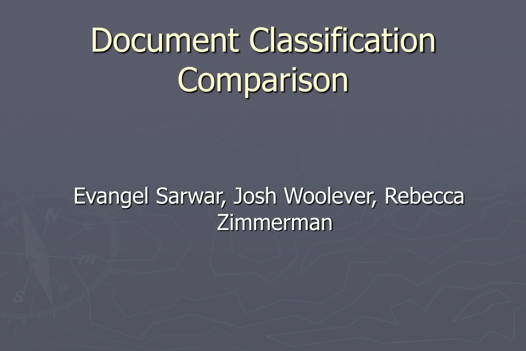 PPT - Document Classification Comparison PowerPoint Presentation, free ...