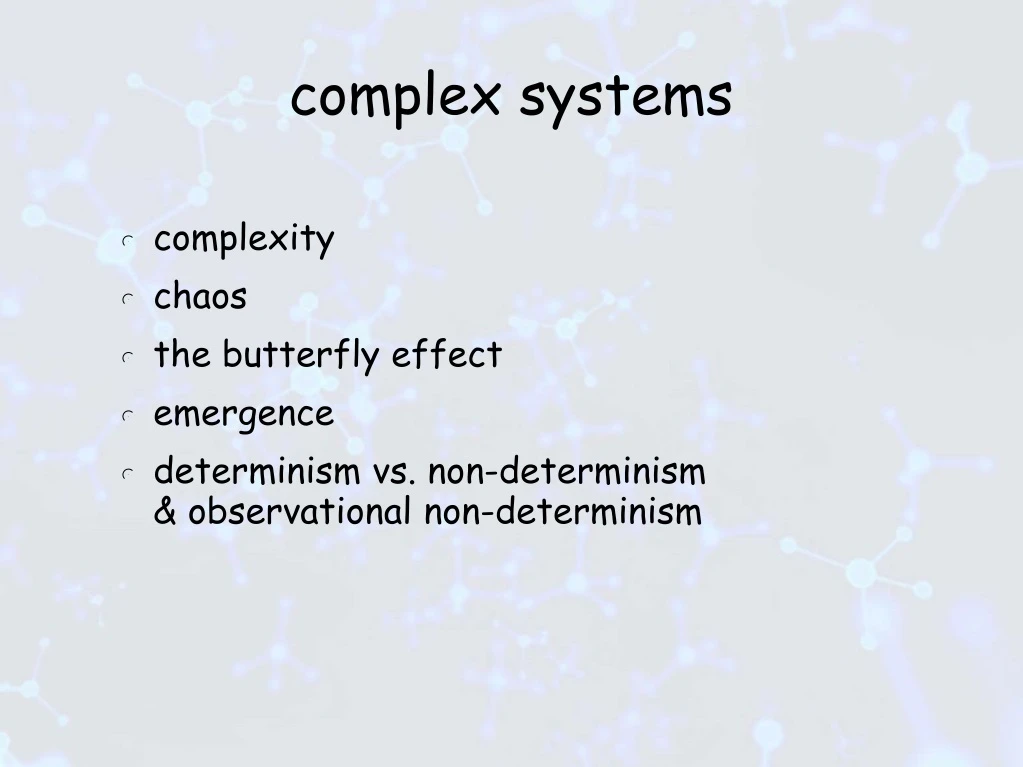 PPT - complex systems PowerPoint Presentation, free download - ID:9244389