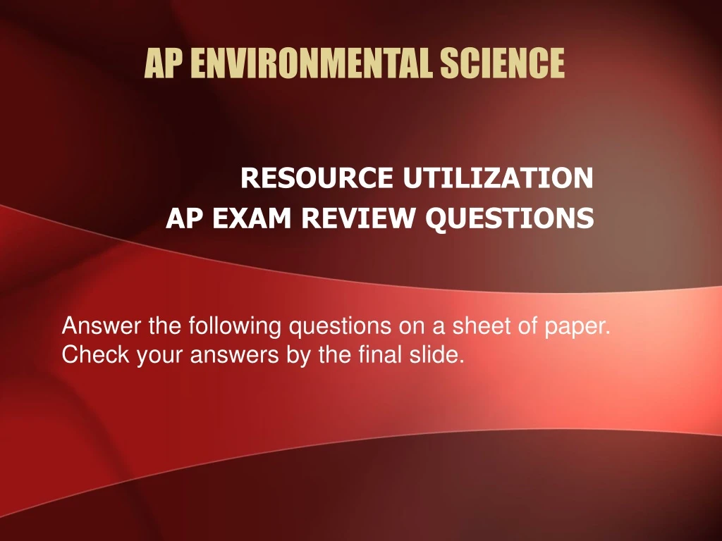 PPT - AP ENVIRONMENTAL SCIENCE PowerPoint Presentation, free download ... PPT - AP ENVIRONMENTAL SCIENCE PowerPoint Presentation, free download ...