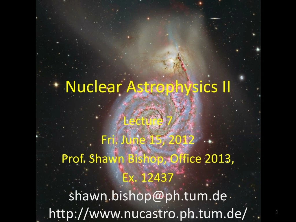 PPT - Nuclear Astrophysics II PowerPoint Presentation, free download ...