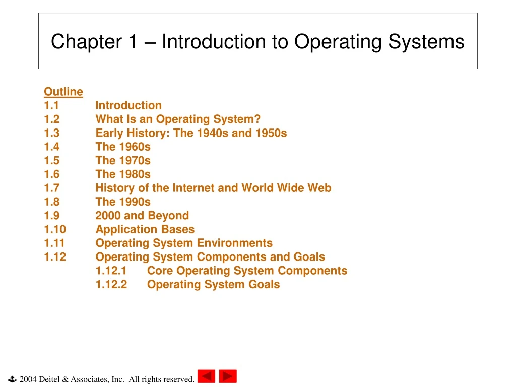 PPT - Chapter 1 – Introduction to Operating Systems PowerPoint ...