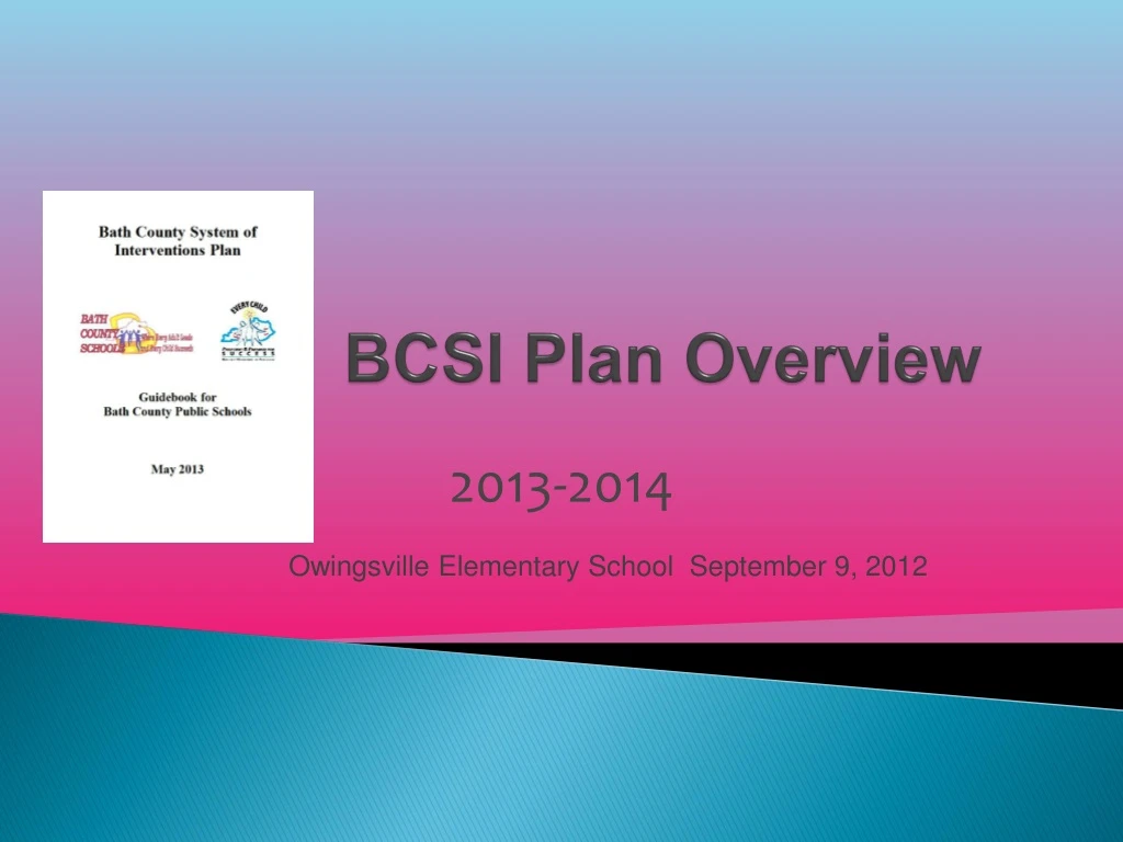 PPT - BCSI Plan Overview PowerPoint Presentation, free download - ID ...