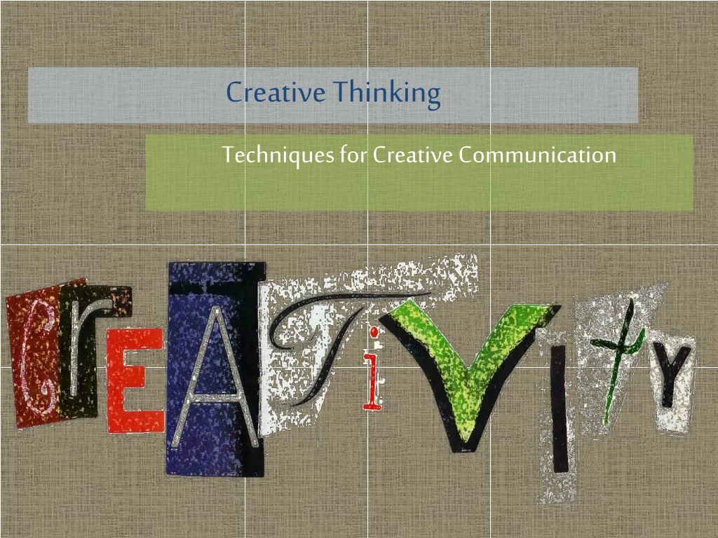 PPT - Creative Thinking PowerPoint Presentation, free download - ID:9248088