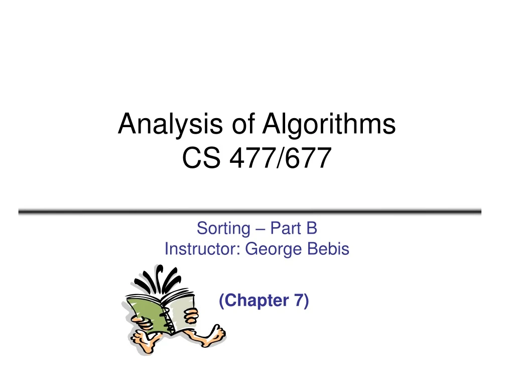 PPT - Analysis of Algorithms CS 477/677 PowerPoint Presentation, free download - ID:9248330