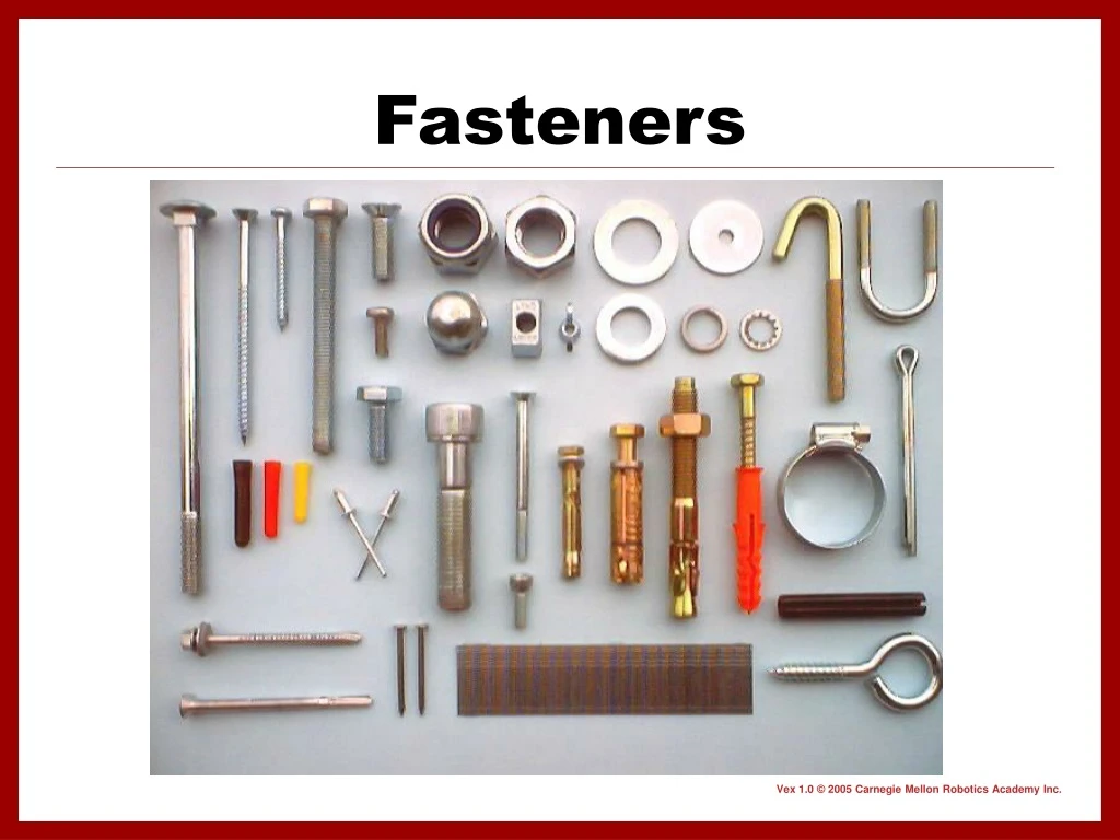 PPT - Fasteners PowerPoint Presentation, free download - ID:9248353