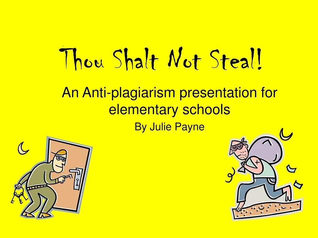 PPT - Thou Shalt Not Steal! PowerPoint Presentation, free download - ID ...