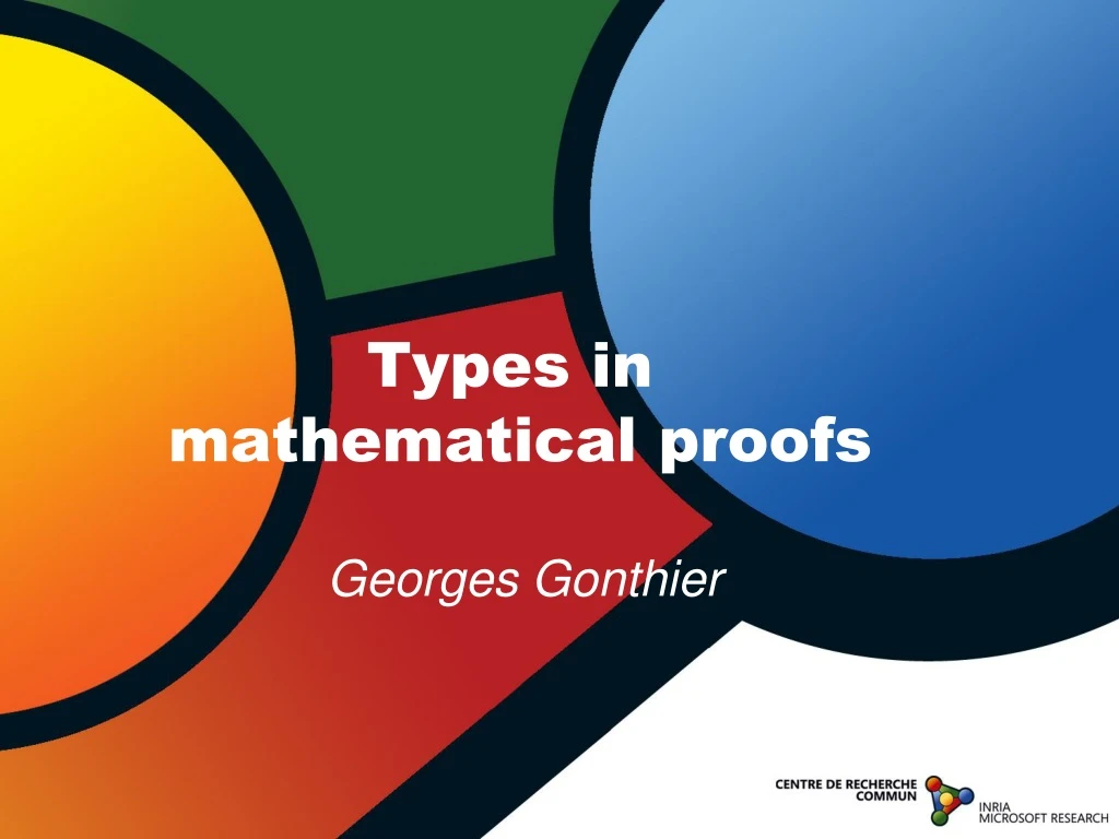 PPT - Types in mathematical proofs PowerPoint Presentation, free ...