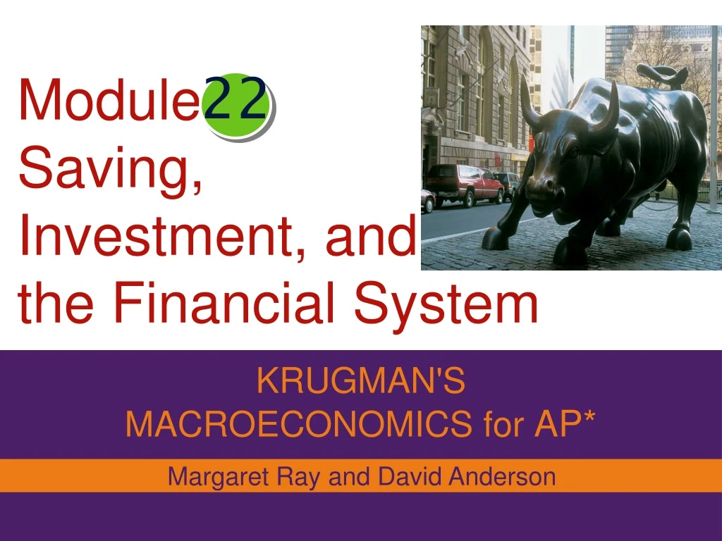 PPT - Module Saving, Investment, and the Financial System PowerPoint ...