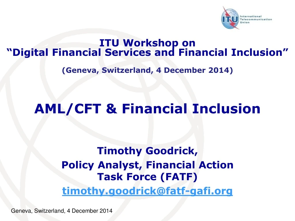 PPT - AML/CFT & Financial Inclusion PowerPoint Presentation, free ...