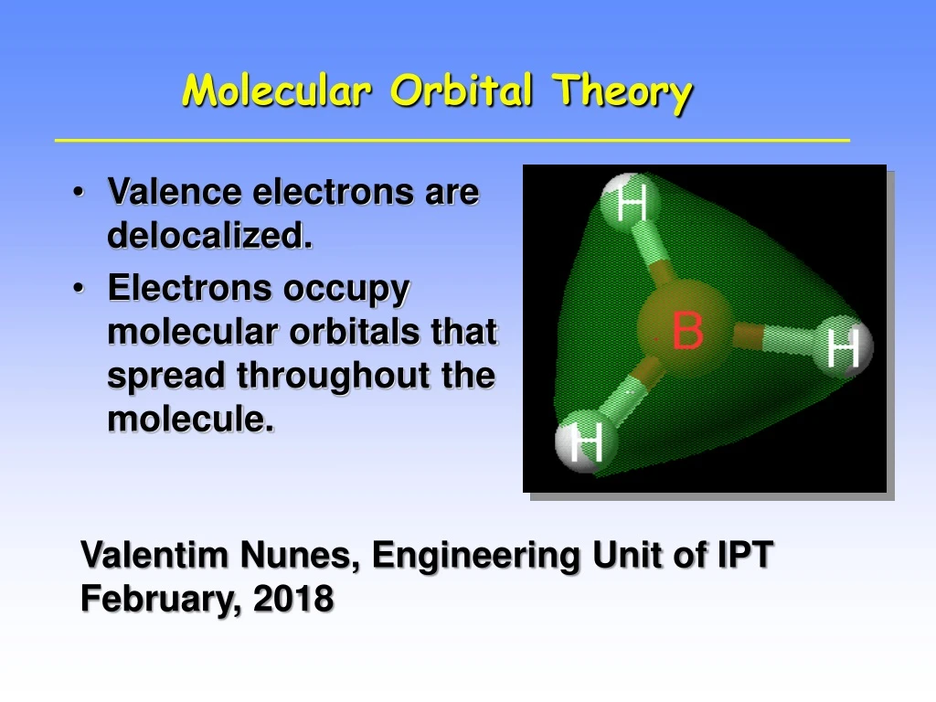 PPT - Molecular Orbital Theory PowerPoint Presentation, free download ...