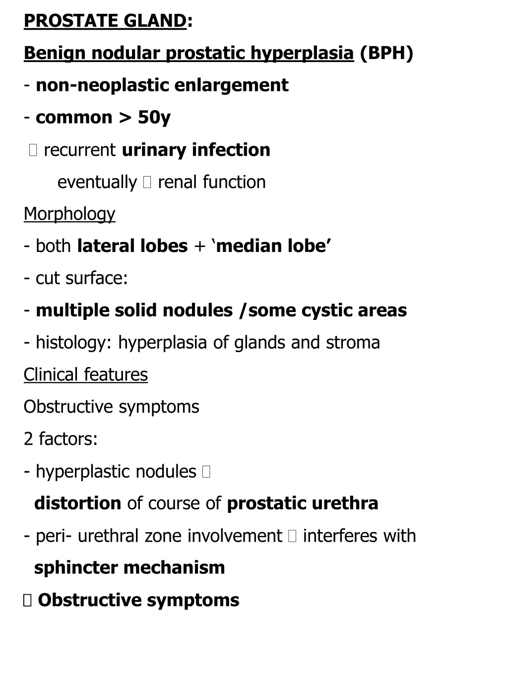 PPT - PROSTATE GLAND : Benign nodular prostatic hyperplasia (BPH) non ...
