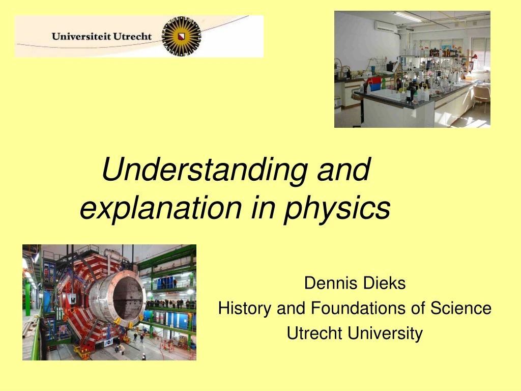 PPT - Understanding and explanation in physics PowerPoint Presentation ...