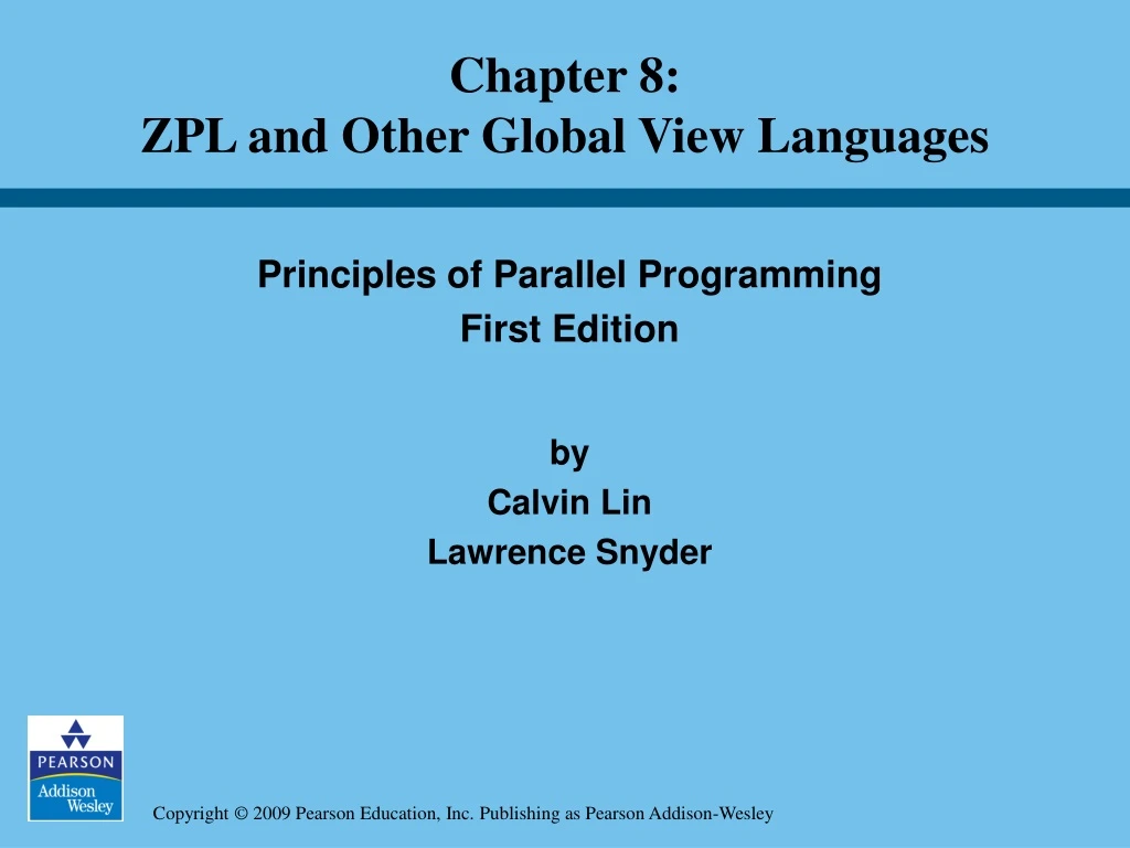 PPT - Principles of Parallel Programming First Edition by Calvin Lin ...