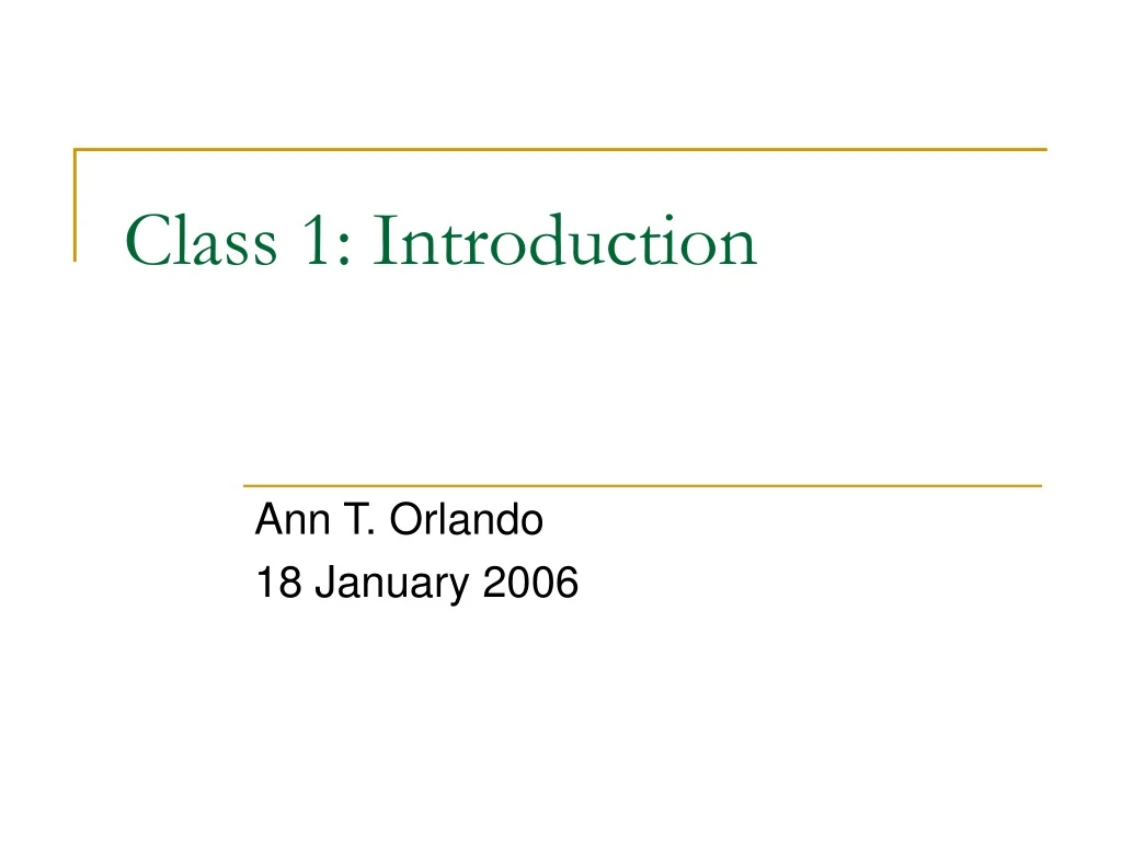 PPT - Class 1: Introduction PowerPoint Presentation, free download - ID ...
