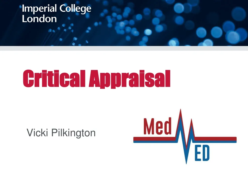 PPT - Critical Appraisal PowerPoint Presentation, free download - ID:930714