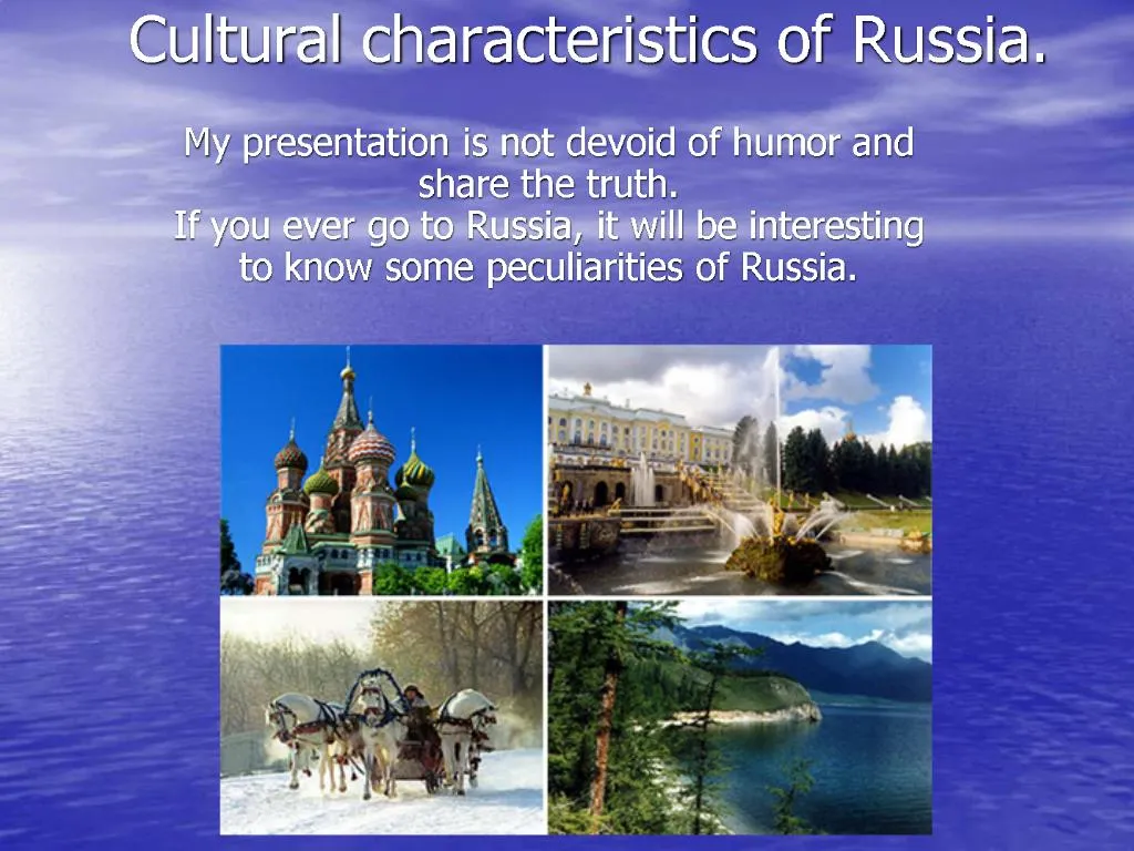 PPT - Cultural characteristics of Russia. PowerPoint Presentation, free ...