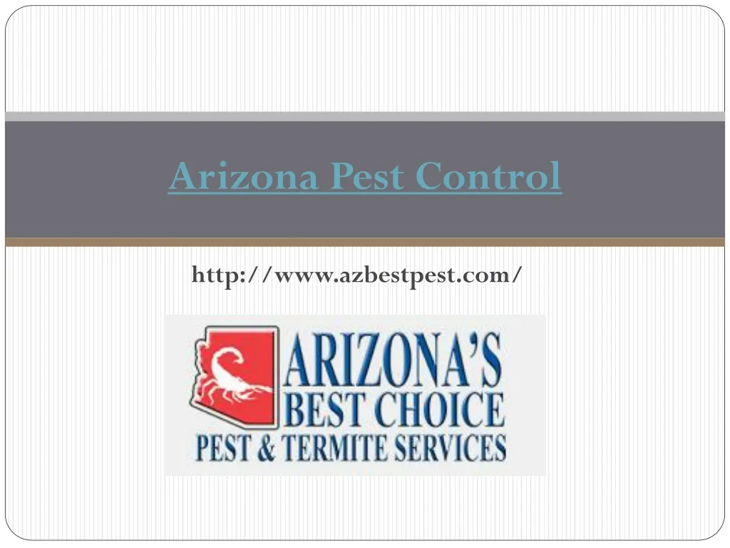 PPT - Arizona's Best Choice Pest & Termite Services PowerPoint ...